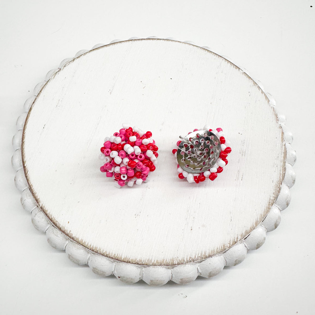 20mm MIXED STYLE Pom Style Seed Bead Studs 100% Stainless Steel-----> – Campbells and Chaos