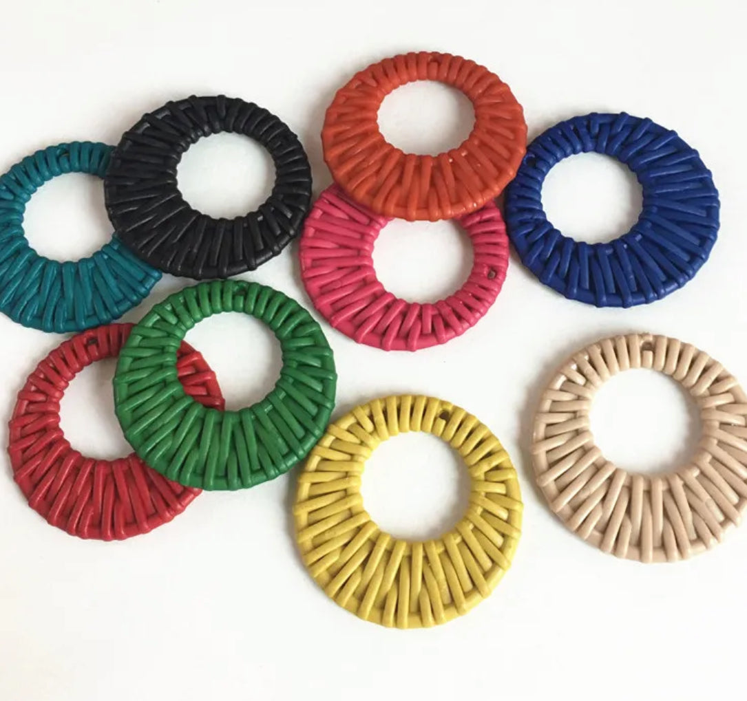 Rattan Patterned Acrylic HALLOW CIRCLES------> Choose your color ...