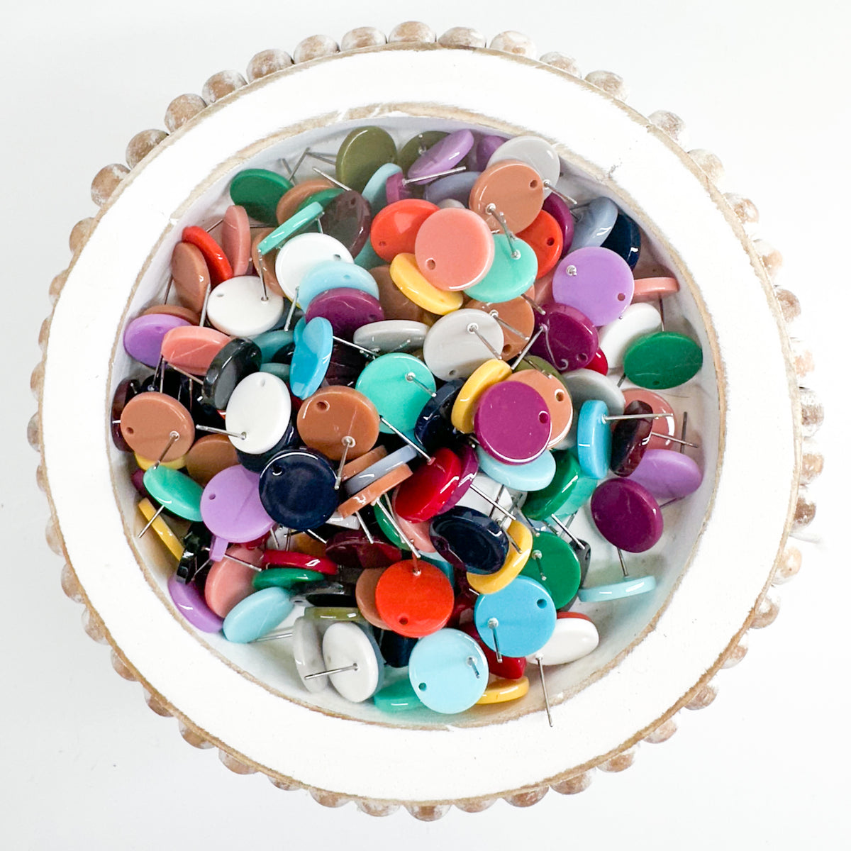 ASC GLOSSY SOLID Acrylic 13mm Stud Connectors--------> Many colors ...