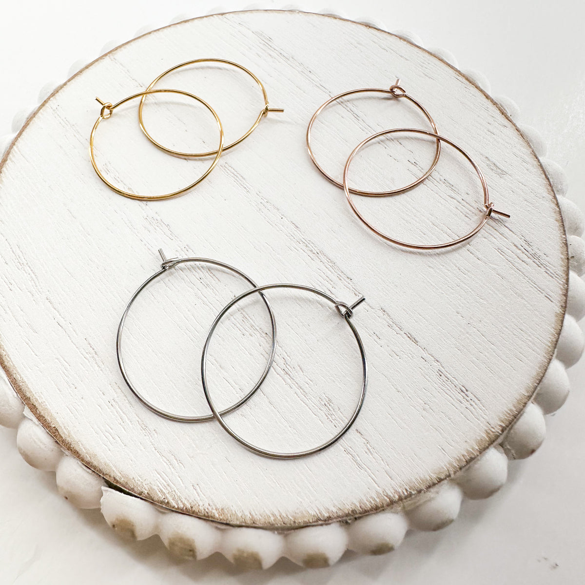 25mm Light weight Stainless Steel Hoops------> Choose your Color ...
