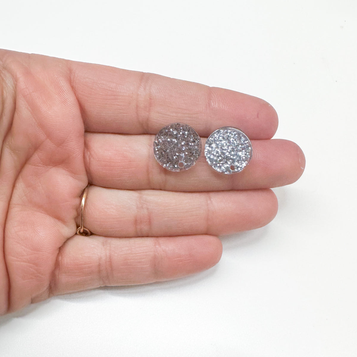 ASC GLITTER Acrylic 13mm Stud Connectors--------> Choose Your Color ...