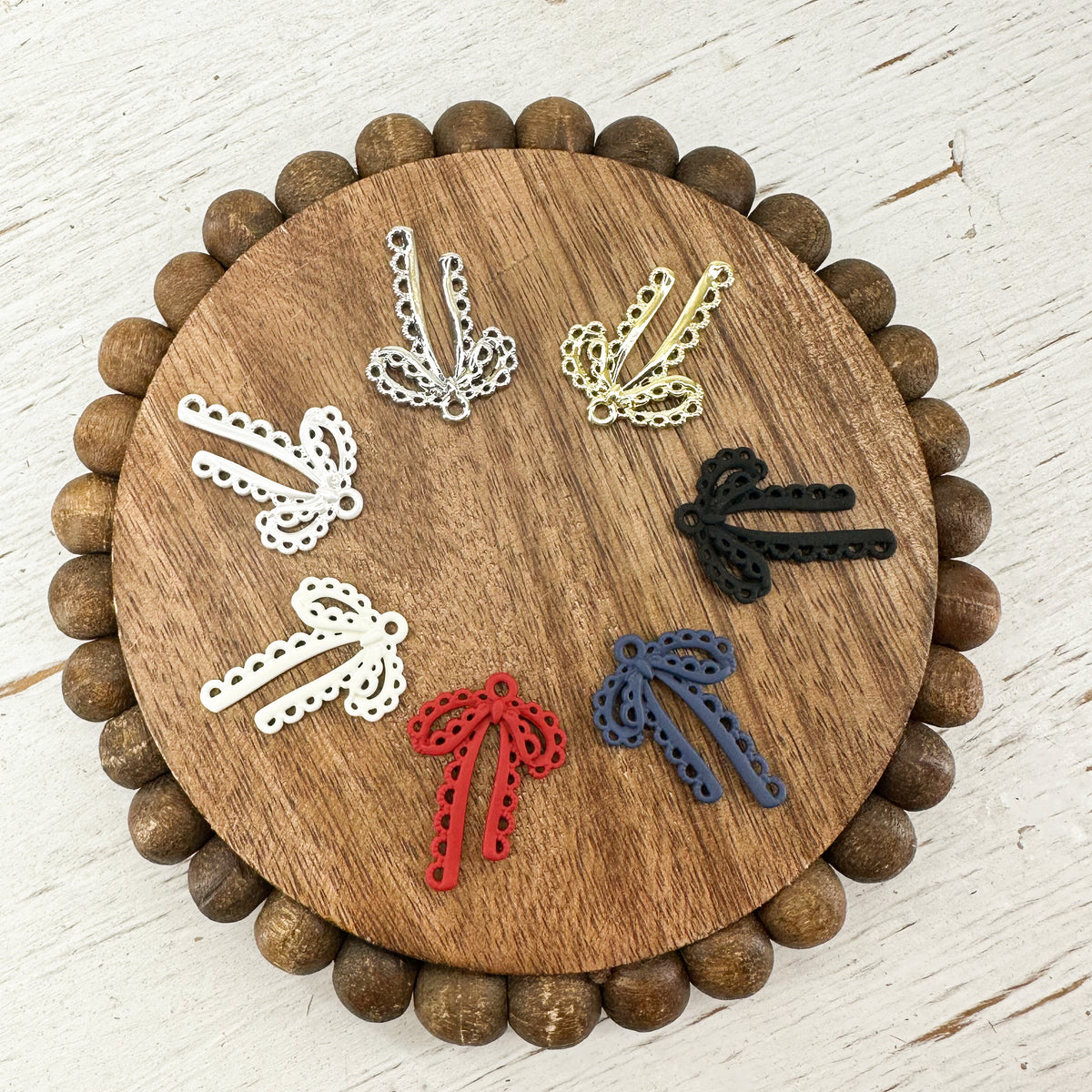 LACE Style Bow Charms ----> Choose your Color! – Campbells and Chaos