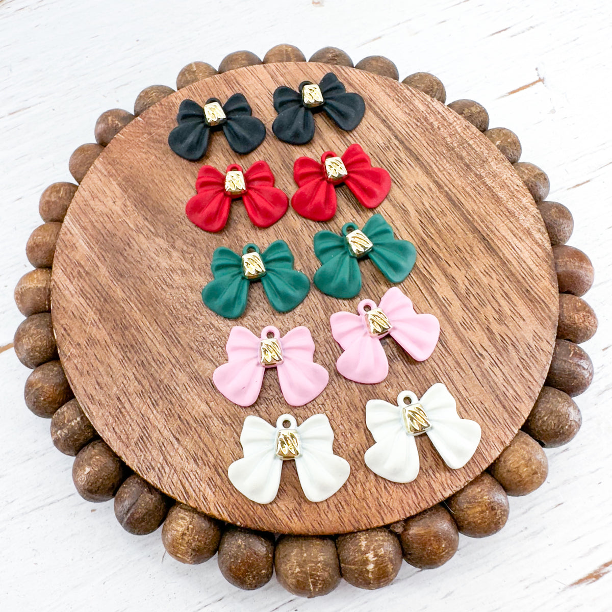 Wide BOW Charms with Gold Accents-----> Choose your Color! – Campbells ...